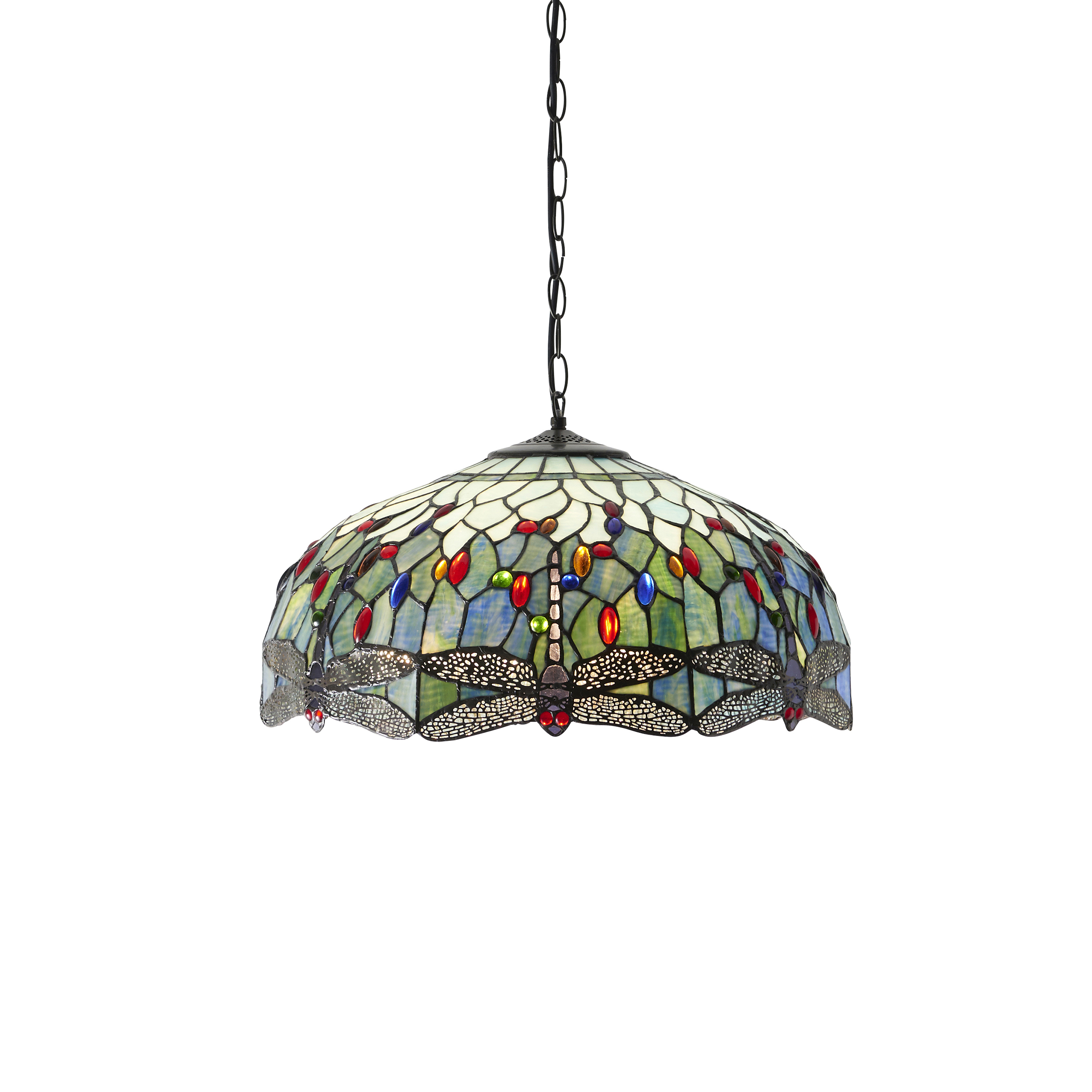 Tiffany Dragonfly Blue Pendant Light 66148 - Tiah Lighting
