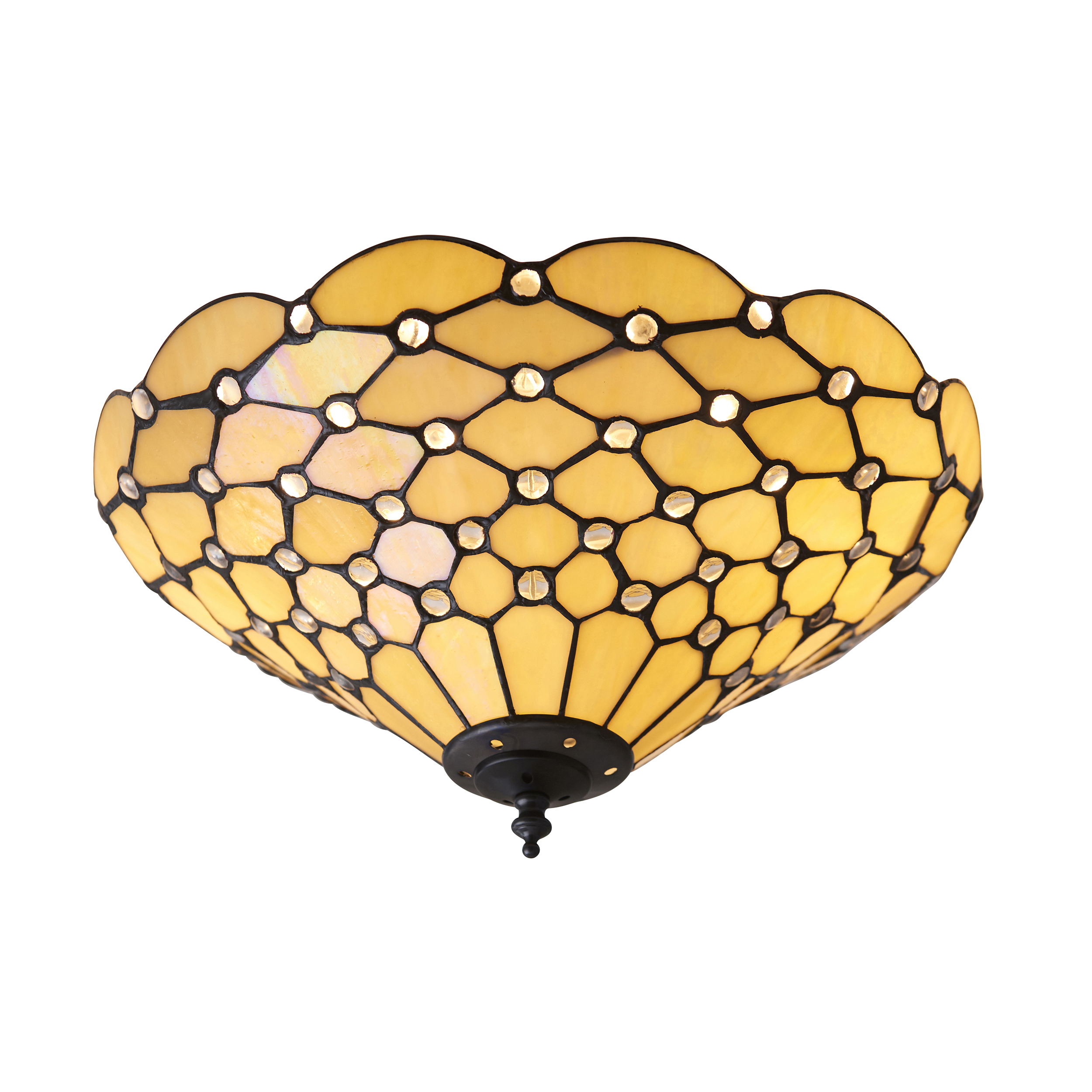 Tiffany Pearl Flush Light 70242 - Tiah Lighting