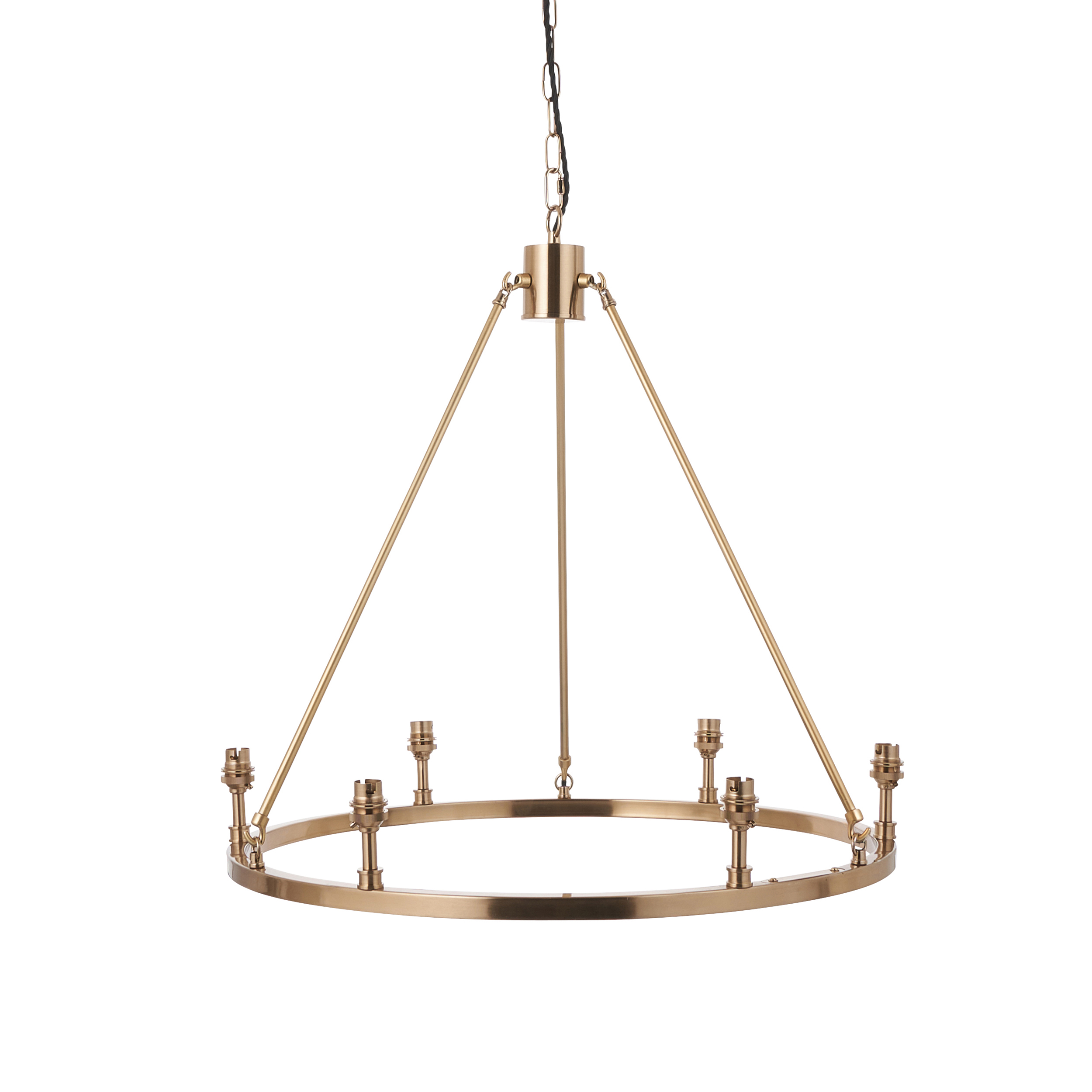 Endon Chester 6 light Pendant Fitting Aged Brass 111202 - Tiah Lighting